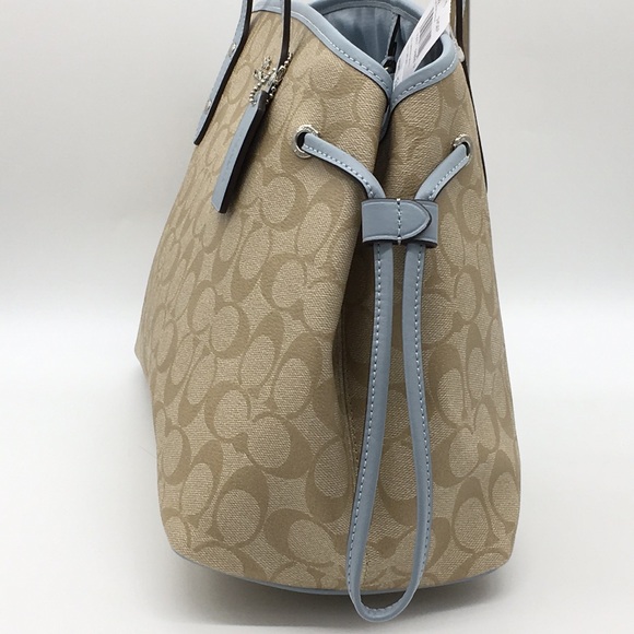 Coach | Bags | Coach Drawstring Carryall In Signature Canvas | Poshmark